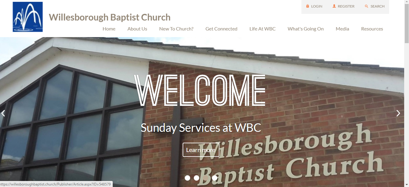 Welcome to the website of Willesborough Baptist Church, Ashford, Kent, UK.